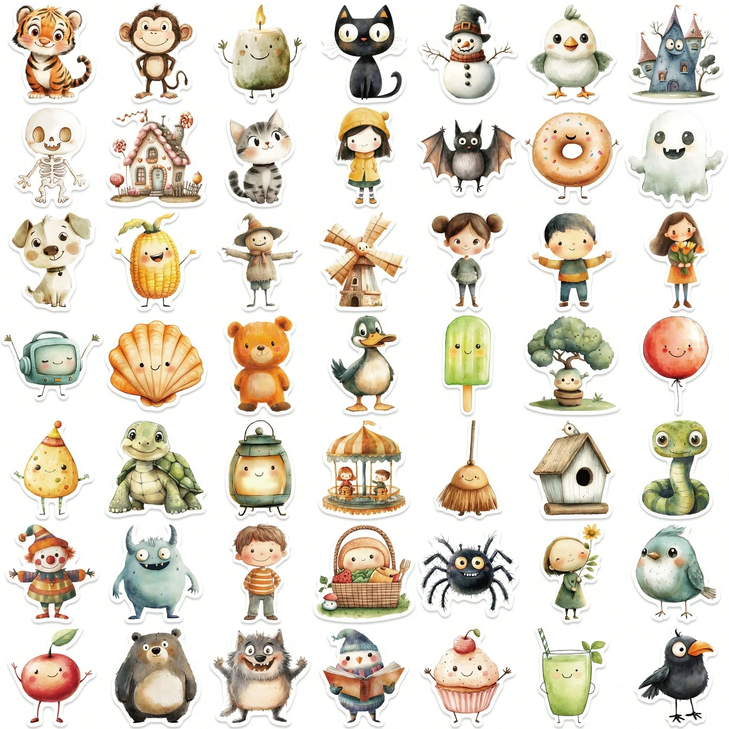 NEW! 50 Great Looking 'Minimalist Characters' Fashion Stickers For ...