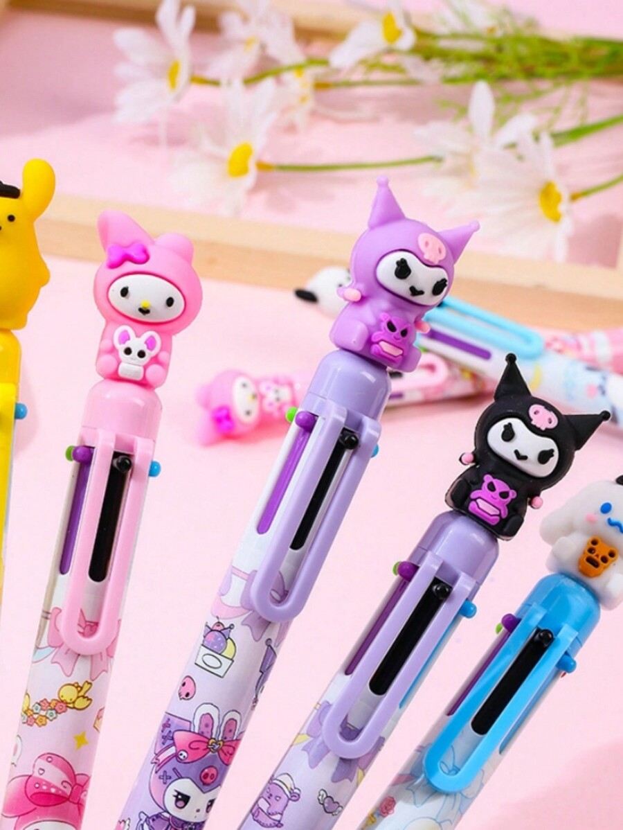 Sanrio 6-Color Style Sanrio Melody Colorful Press The Neutral Pen 6 In ...