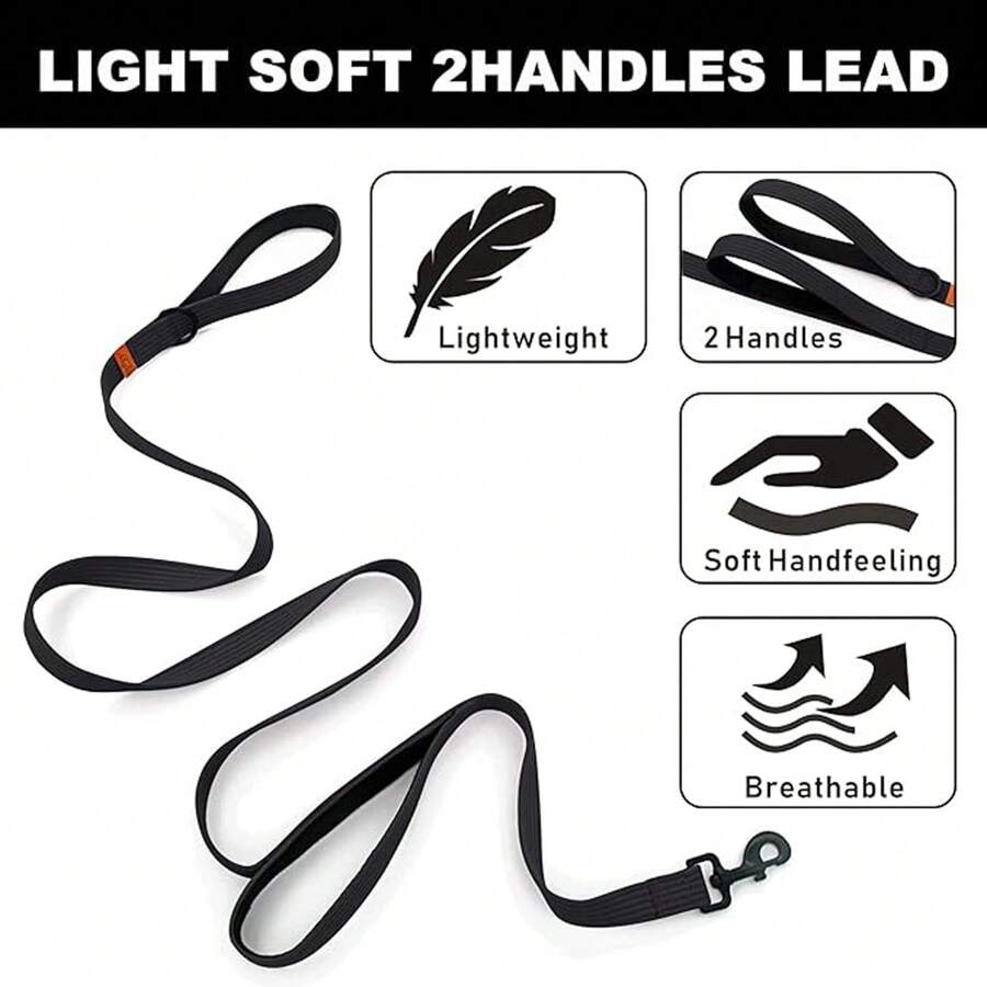 Lynxking 1pc Dog Leash 6FT Long With Traffic Padded Two Handle,Double ...