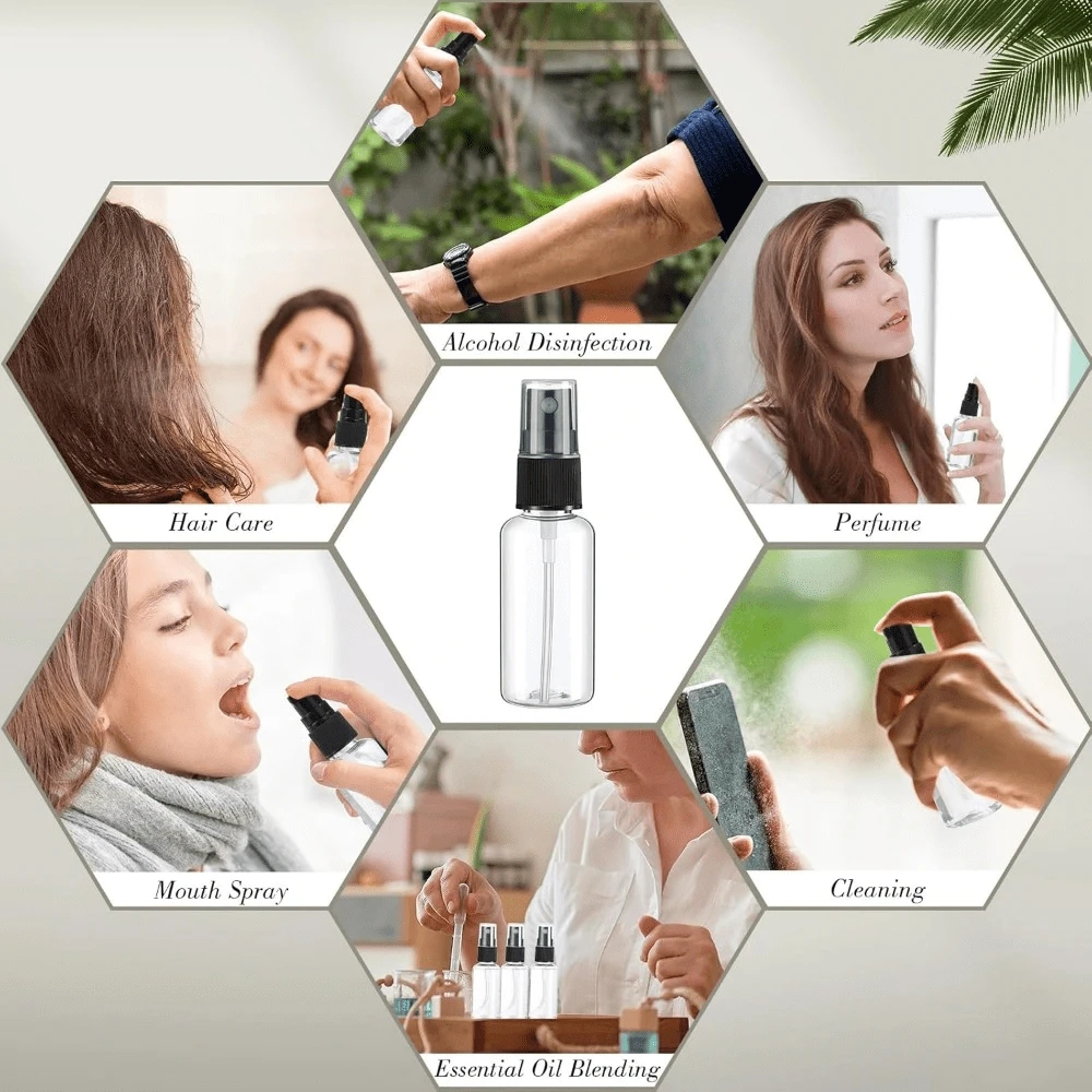 30pcs Mini Clear Spray Bottles 1 Oz Plastic Empty Travel Bottle Fine ...