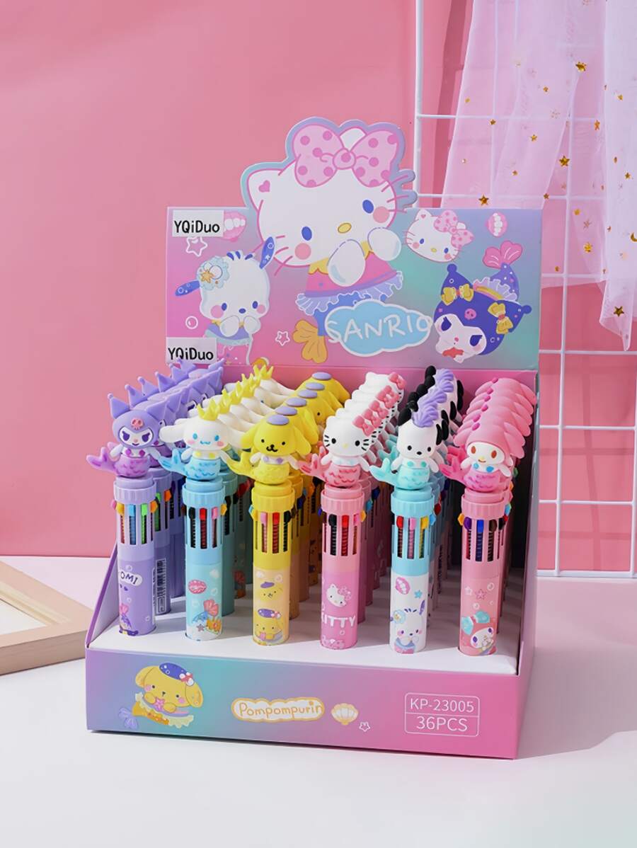 Sanrio 10-Color Style Sanrio Melody Colorful Press The Neutral Pen 6 In ...