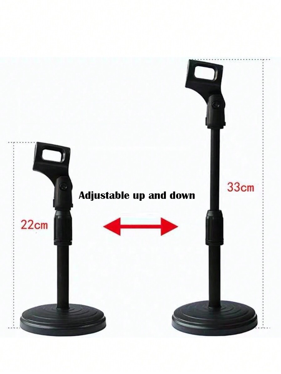 Adjustable Microphone Stand Desk Mount, Raised And Lowered Microphone ...
