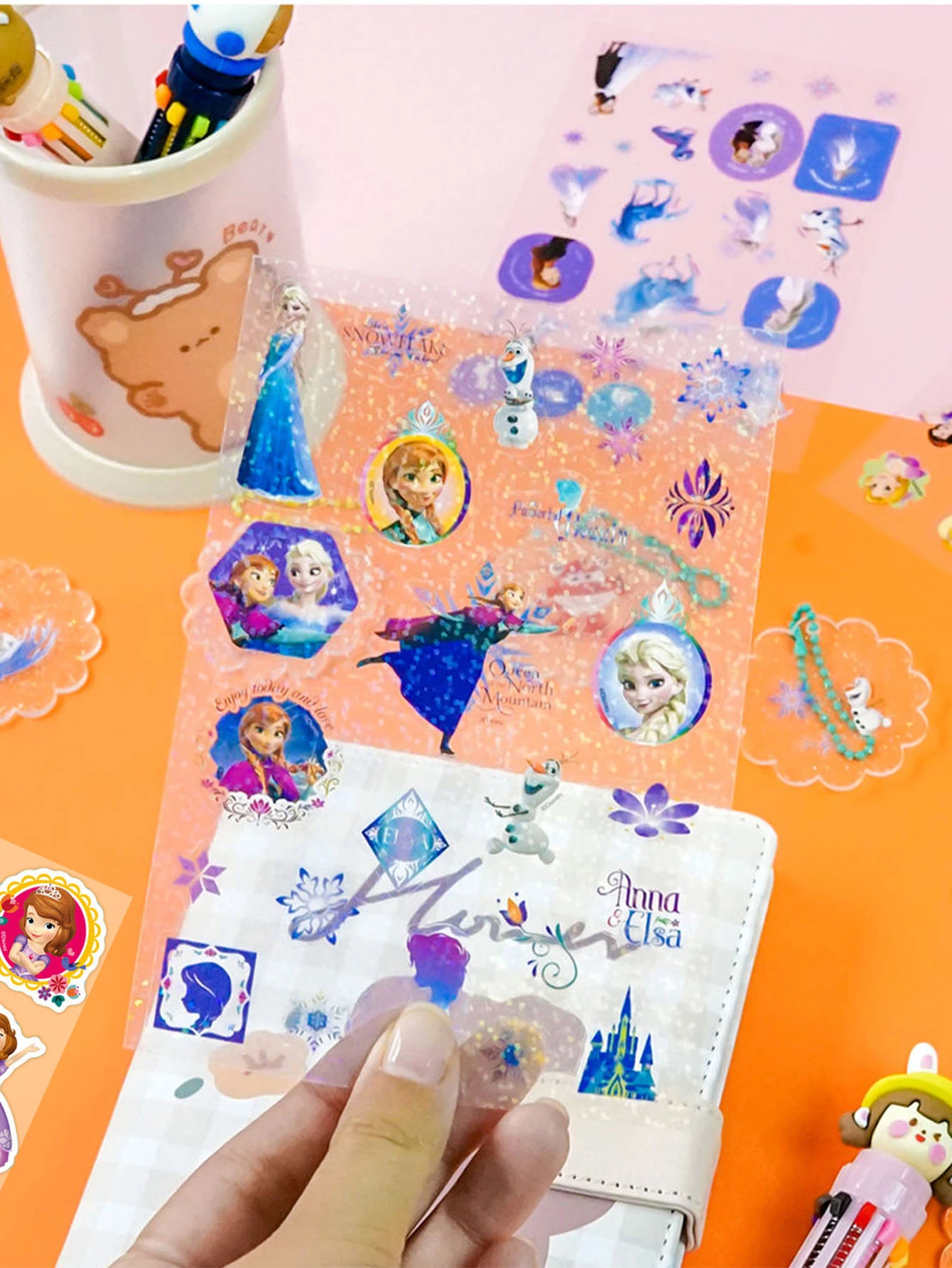 Disney 1Set Frozens And Snow Whites Princess Elsas Stickers Cute ...