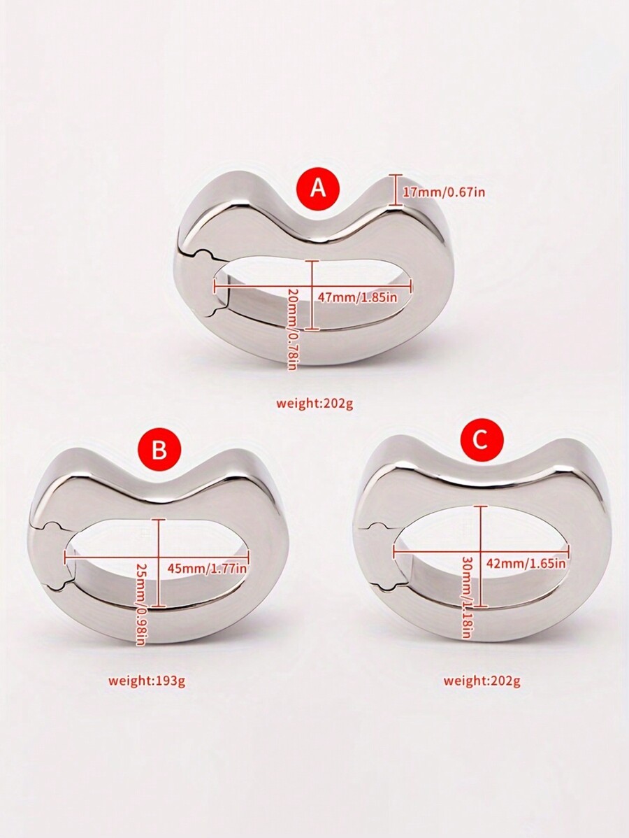Male Scrotum Stretching Pendant Ring Testicle Binding Ring Metal Penis ...