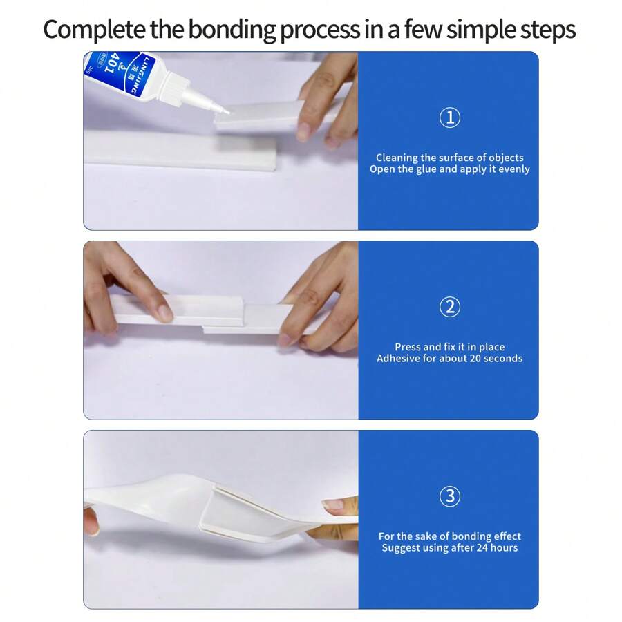 1pc Super Strong 401/502 Quick-Drying Adhesive Glue, With Powerful ...