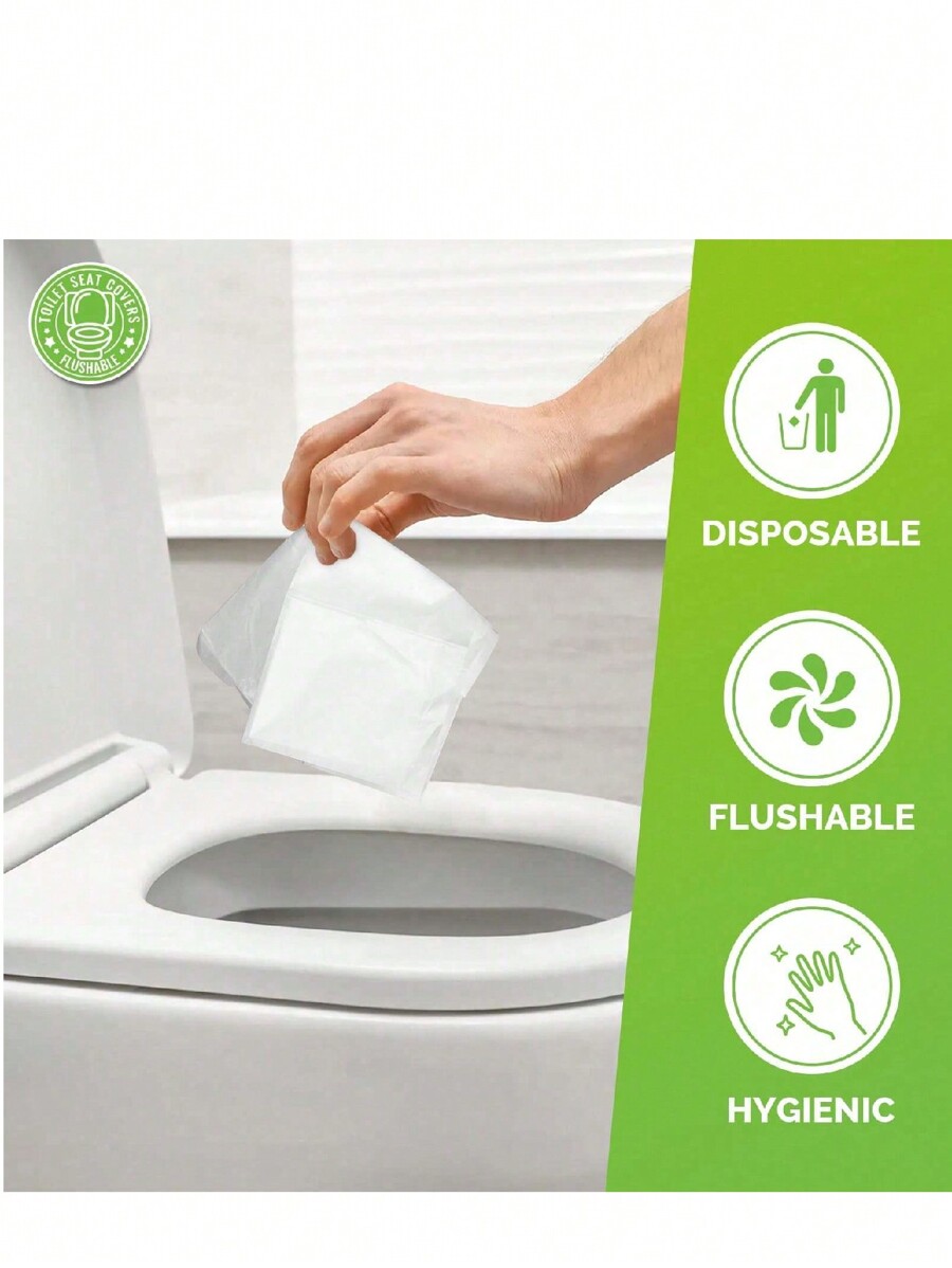 20 piezas Juego de cubiertas desechables y de un solo uso para inodoro ...