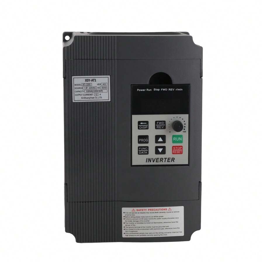 Variable Frequency Drive 2.2KW Single Phase Input 3 Phase Output VFD ...