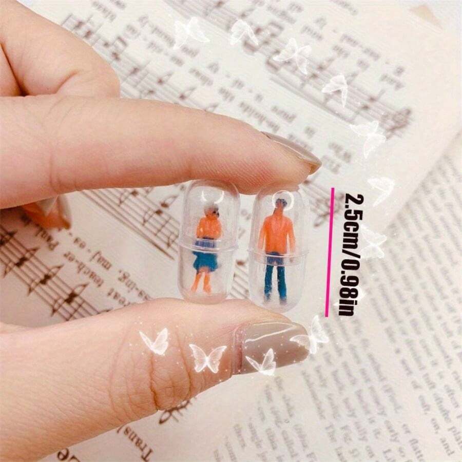 20/40/60pcs Random Transparent Capsules, 3D Unique & Cute Figure Statue ...