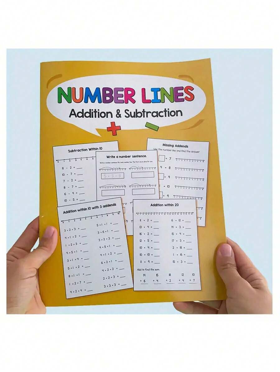 Fraction Math Workbook - Addition & Subtraction Practice, Suitable For ...