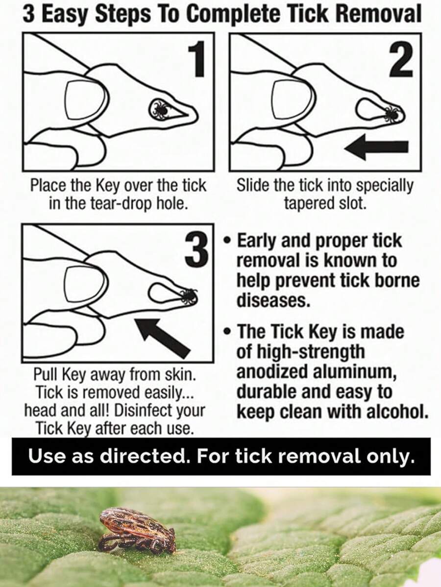 2PCS Tick Remover Tool Portable, Tick Removal For Pet And Humans, Safe ...