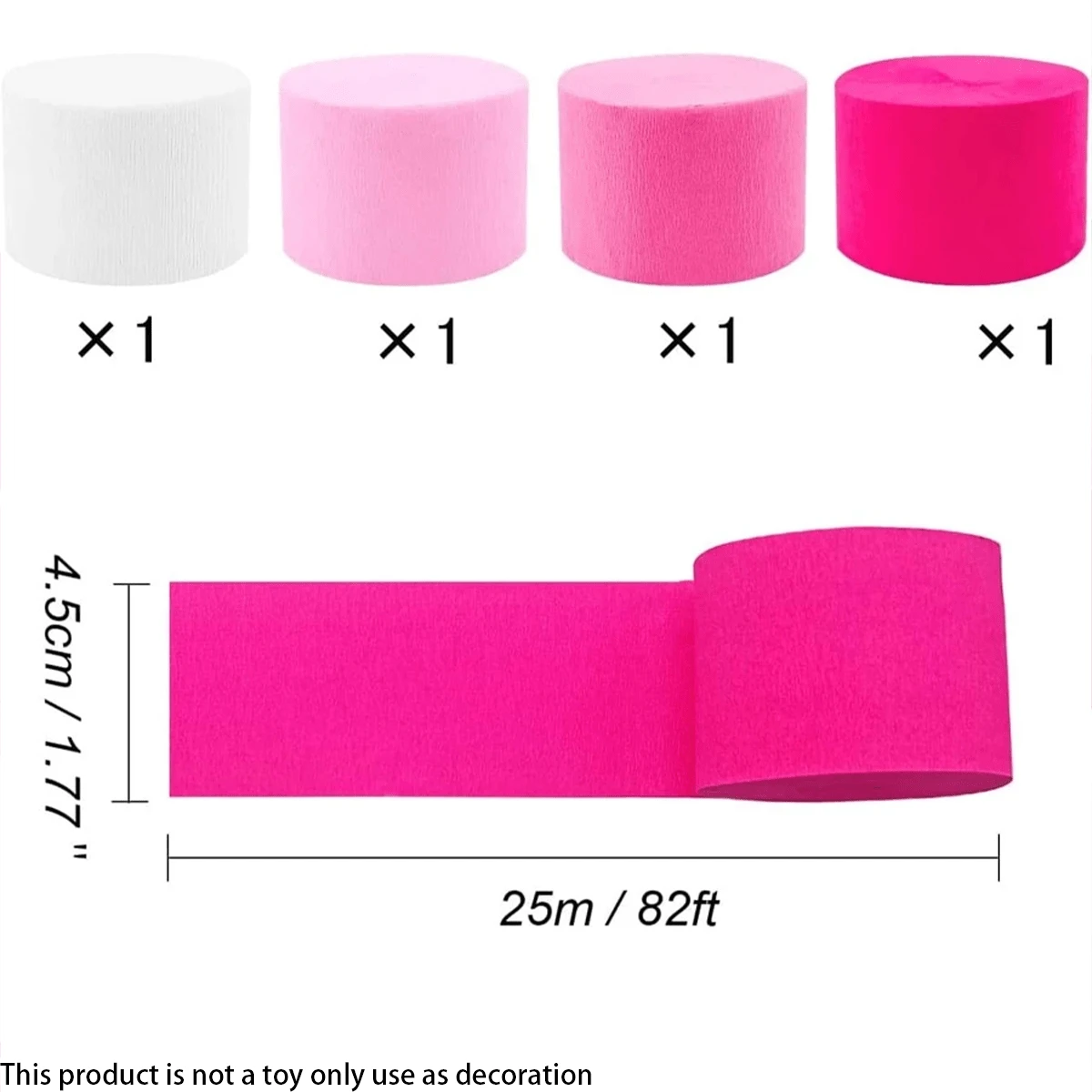 8pcs/Set Crinkled Paper Ribbons, Modern Mixed Color Hanging Garland ...