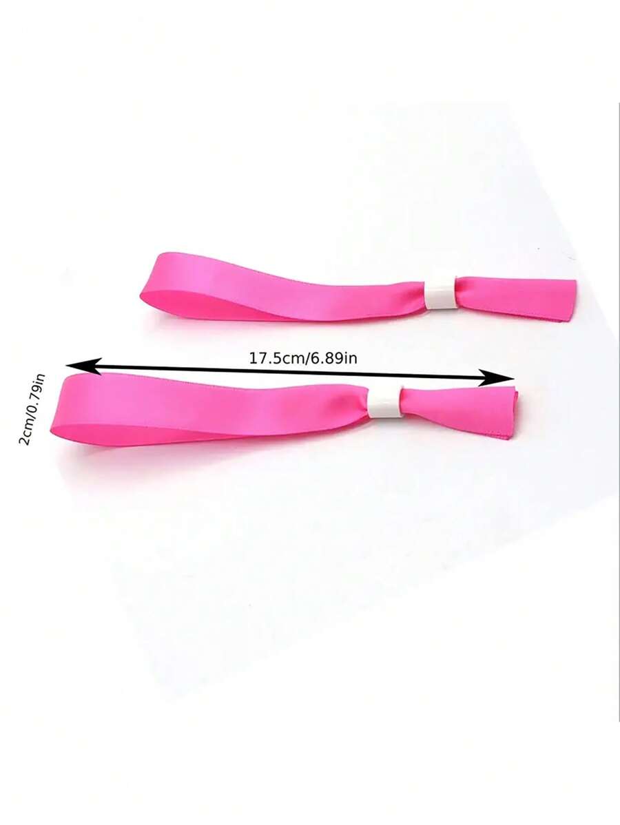 10pcs Random Color Ribbon Wristbands, Activity Party Identification ...