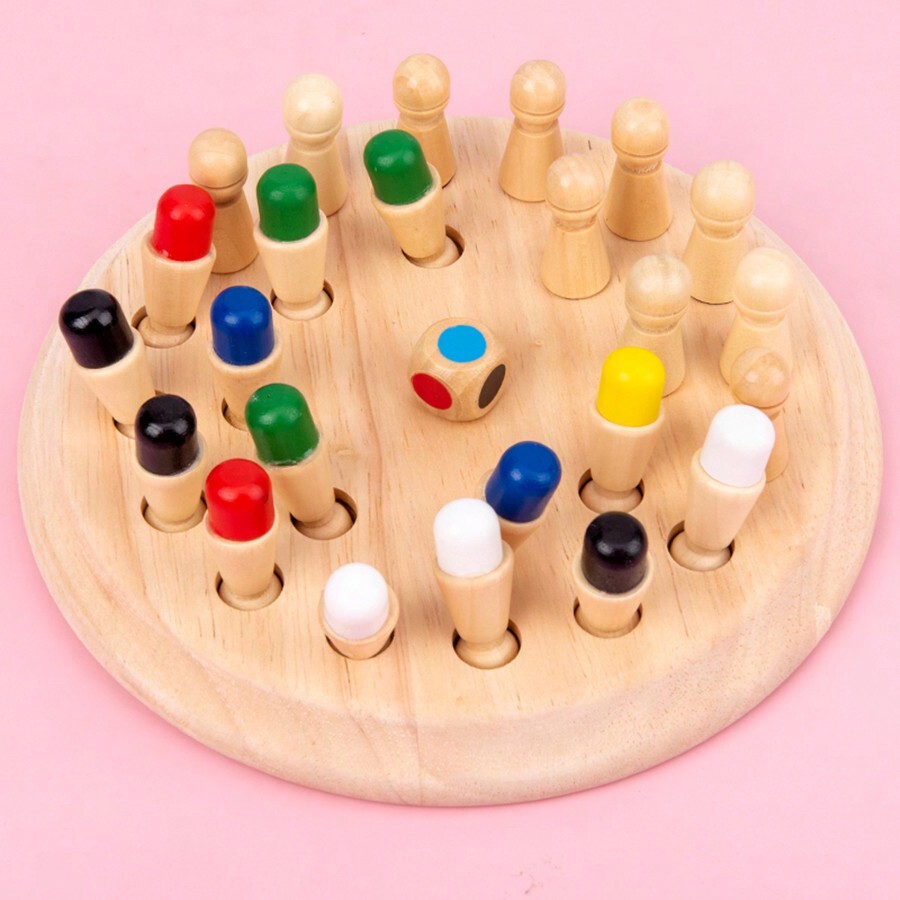Wooden Memory Chess Puzzle Toys Focus On Memory Training For Children ...