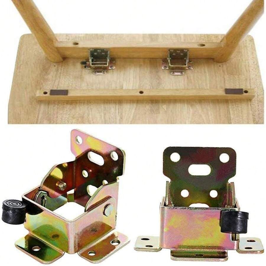 Foldable Bracket, Self-Lock Hinge Hardware With Screws Lock Extension ...