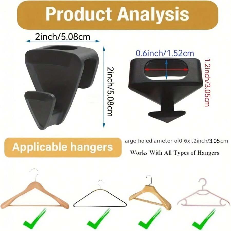 18pcs Clothes Hanger Connector, Triangle Hanger Link Hooks, Space ...