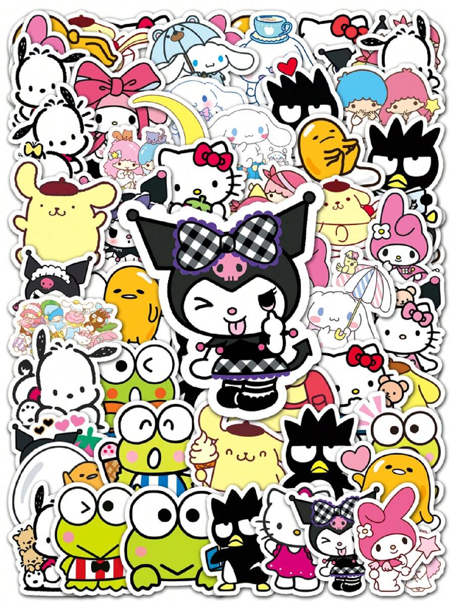 Sanrio 50pcs Officially Licensed Cute Sanrio 1.5-2.0in Mix Vinyl ...