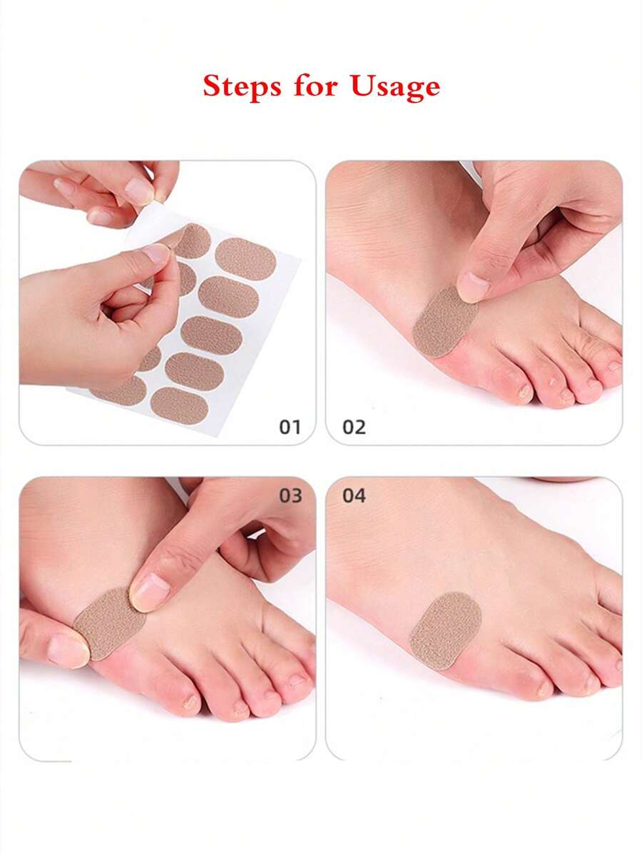 10pcs Plush Friction Blister Prevention Pad, Adhesive Heel Protector ...