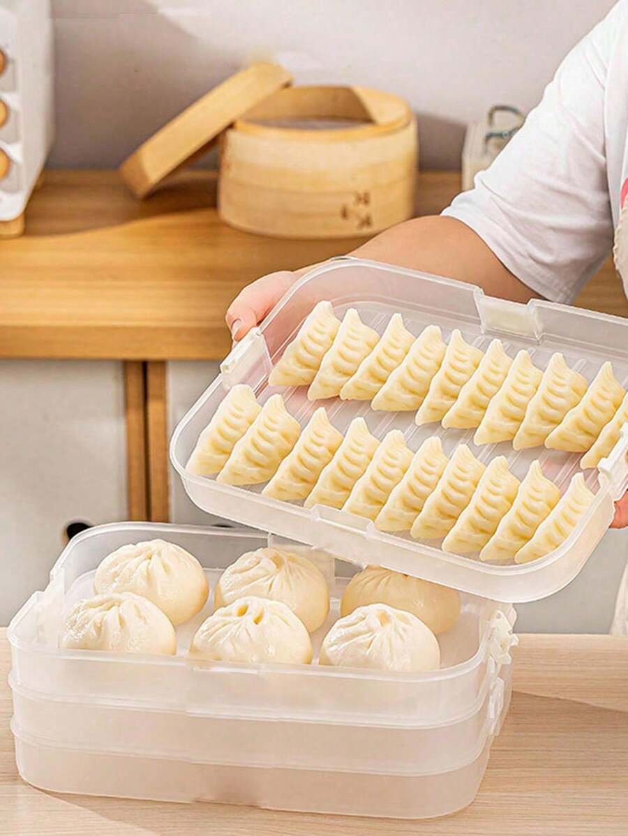 Multi-Layer Storage Box Refrigerator Storage Box Dumpling Storage Box ...