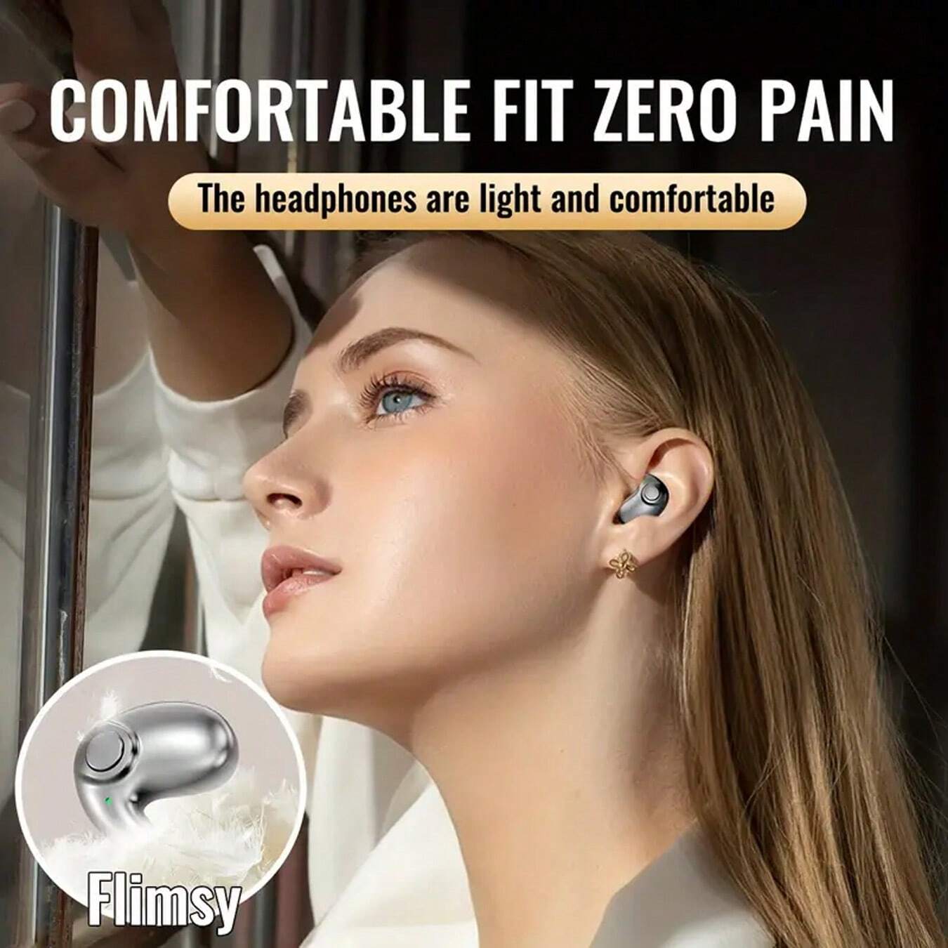 Invisible Sleep Wireless Headphones - Comfortable Noise-Cancelling ...