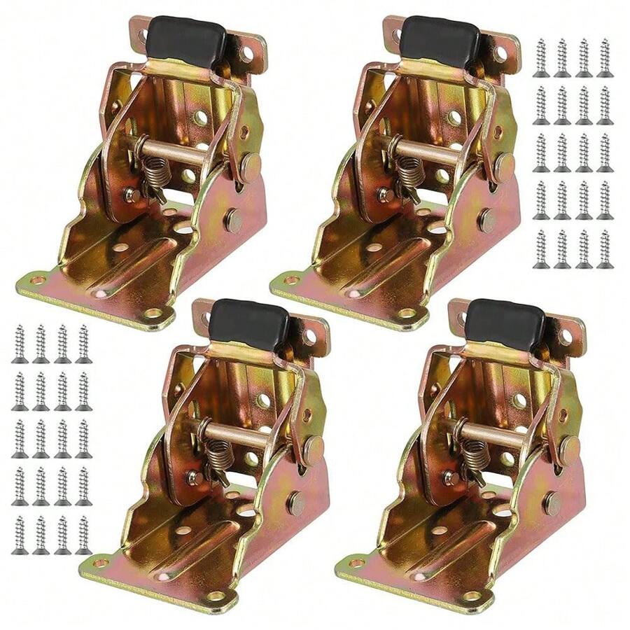 Table Leg Folding Brackets Lock Extension Support Bracket Foldable Self ...