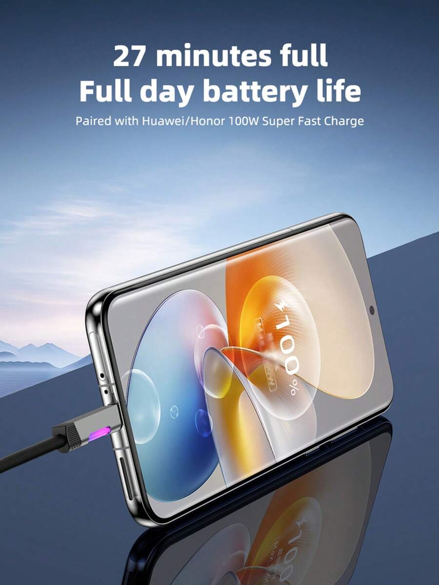 Cable de datos de carga rápida de 100 W con conector USB a Tipo C/Tipo ...