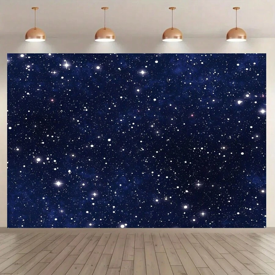 1pc Starry Night Party Decoration Background, Photo Background Cosmic ...