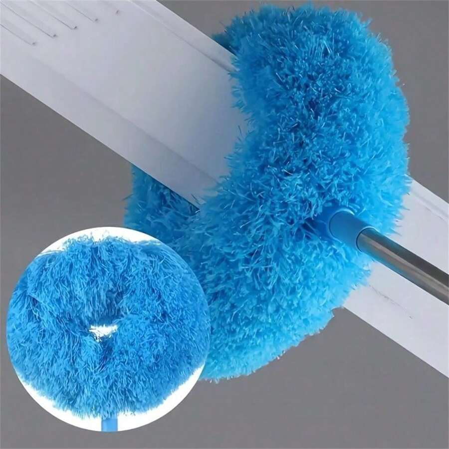 1pc Microfiber Ceiling Fan Duster - Extends Up To 12 Ft, Blue, Long ...