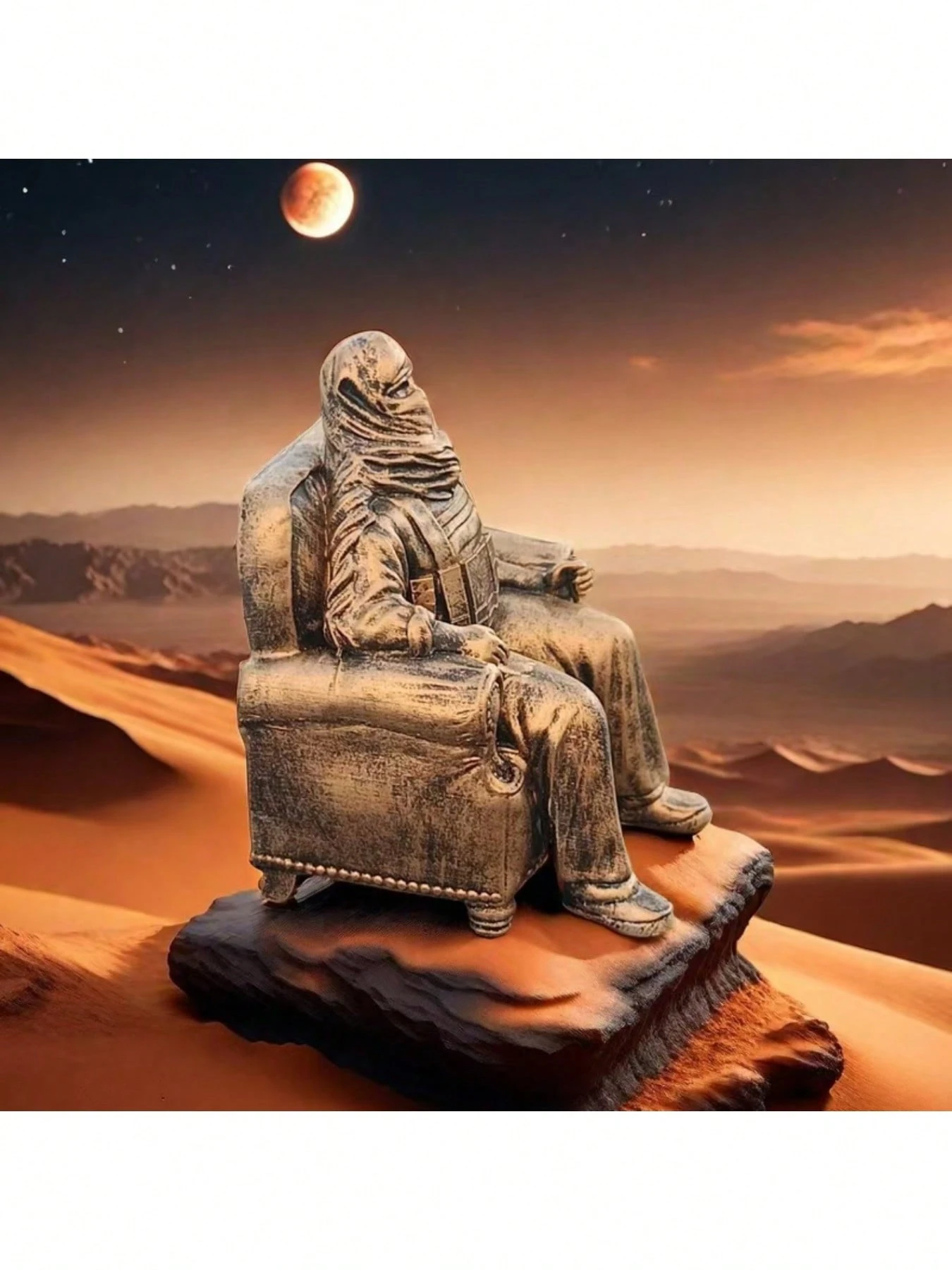 Resin Statue Of Legendary Hero Sinwar, Faith Never Extinguished, Battle ...