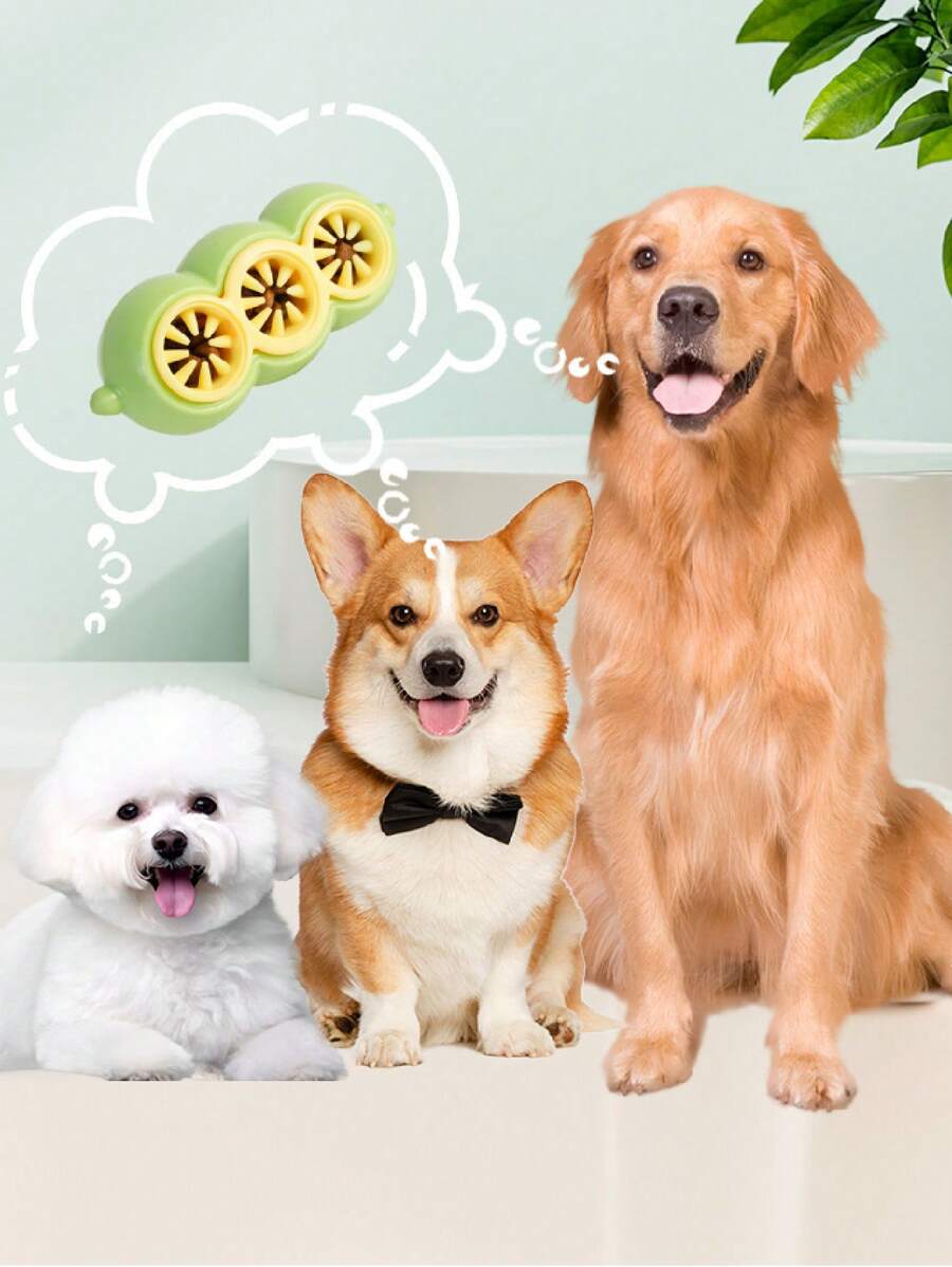 Self-Entertainment Pea Shaped Dog Toy For Small Dogs, Interactive Slow ...