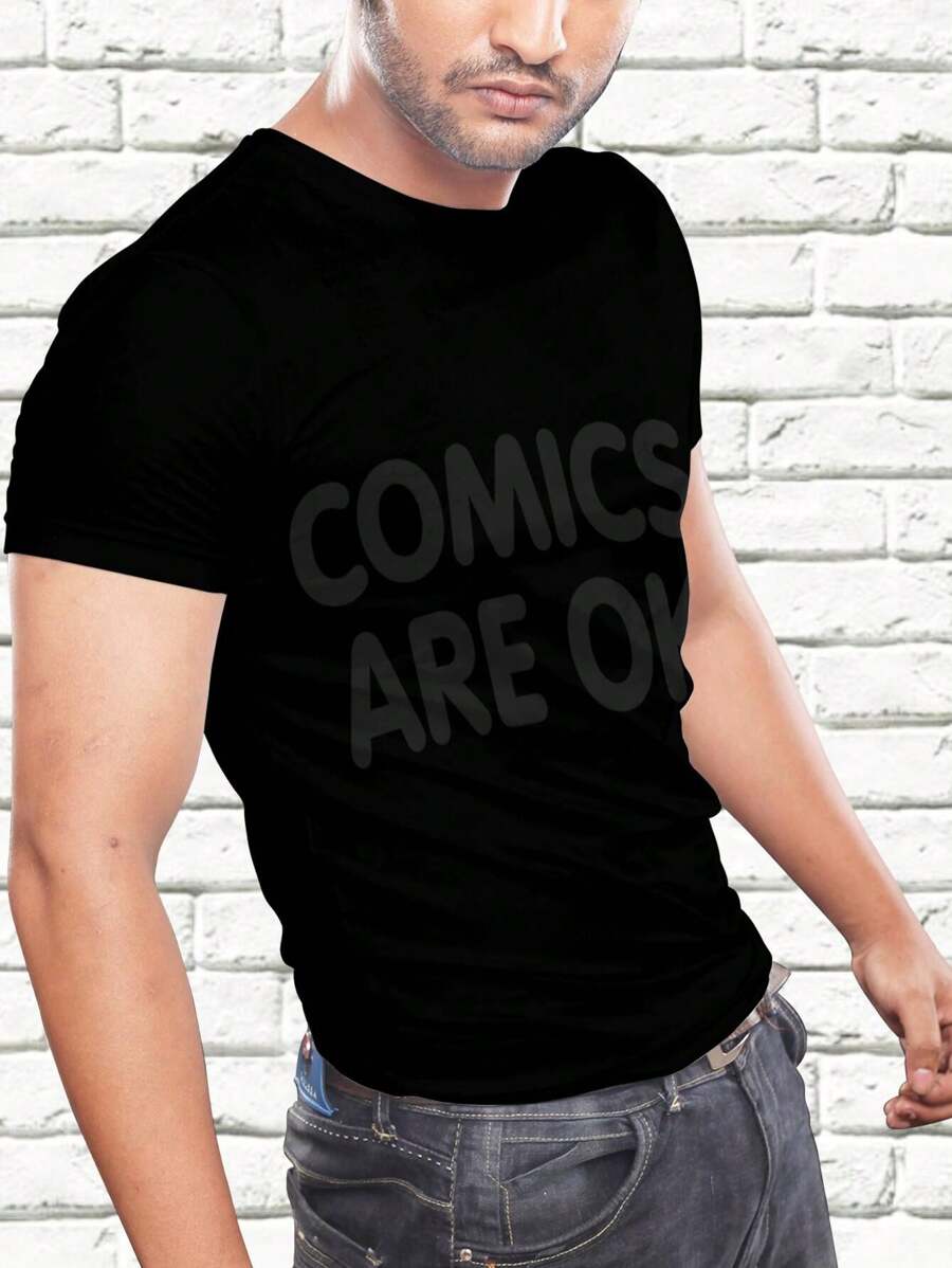Fashion Mens T Man Shirts Comics Are Ok For Man Mens T-Man Shirt ...