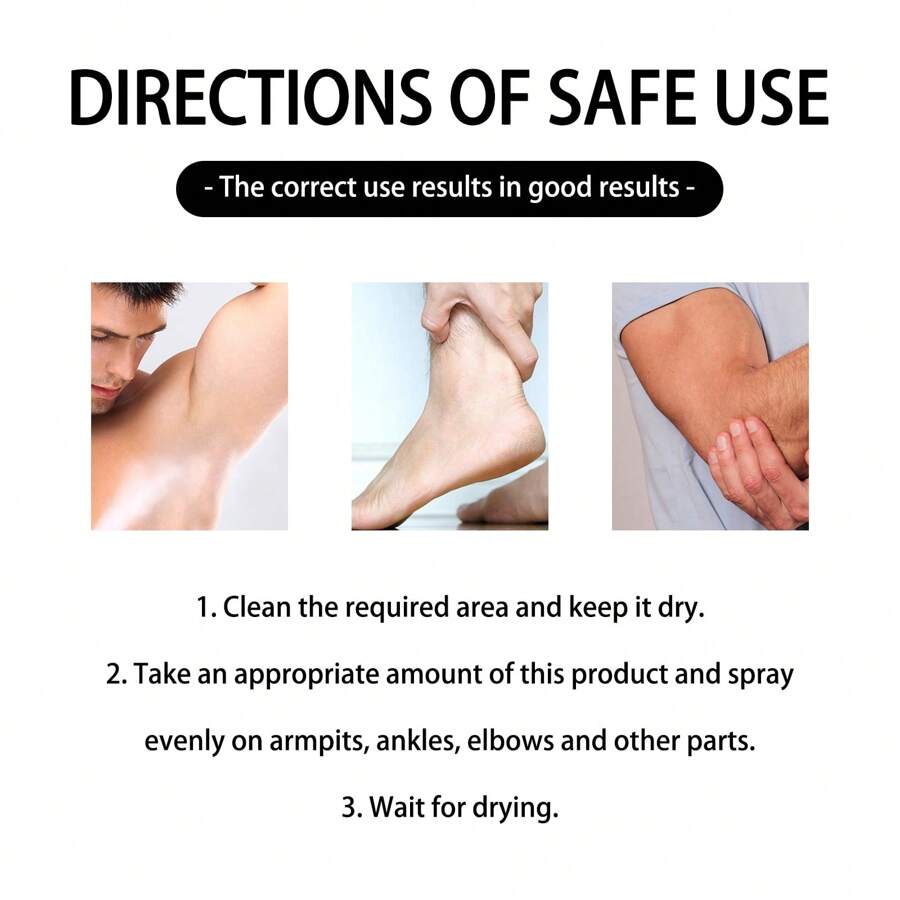 Men's Antiperspirant Deodorant Spray Armpit Sweat Odor Odor Cleaning ...