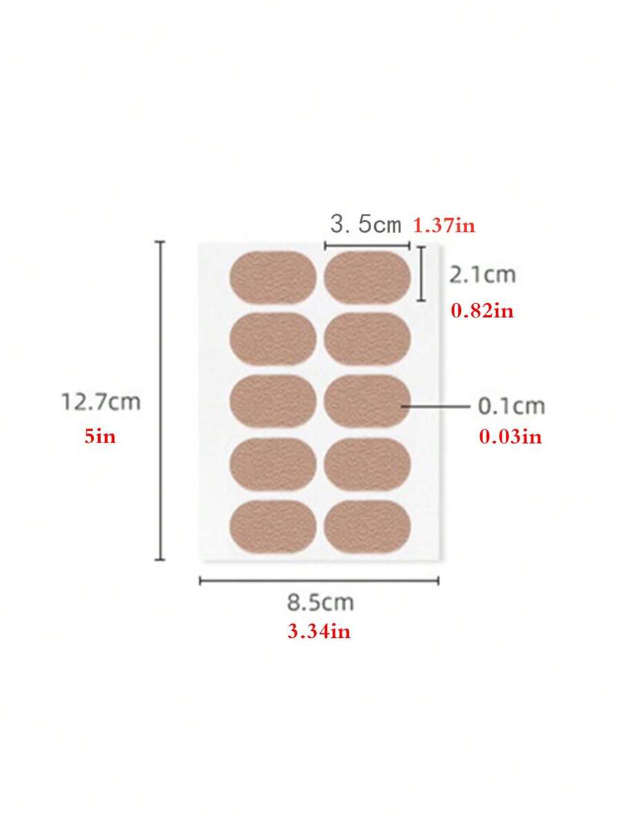 10pcs Plush Friction Blister Prevention Pad, Adhesive Heel Protector ...