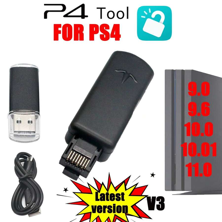 Adaptateur USB JB Tool compatible avec le système PS4 FW 9.0 11.0, dongle PPPwn avec câble ...