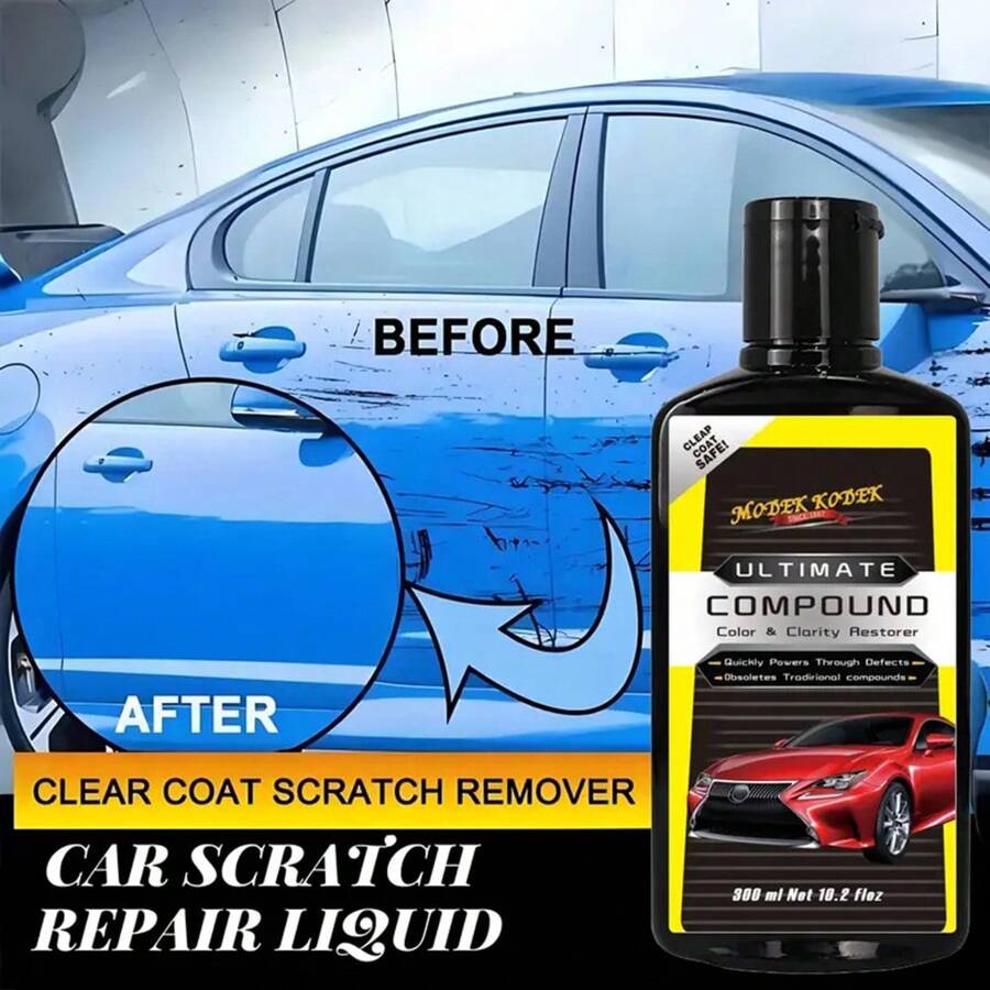 300ml Car Paint Scratch Repair Wax Kit, Polishing And Waxing Scratch ...