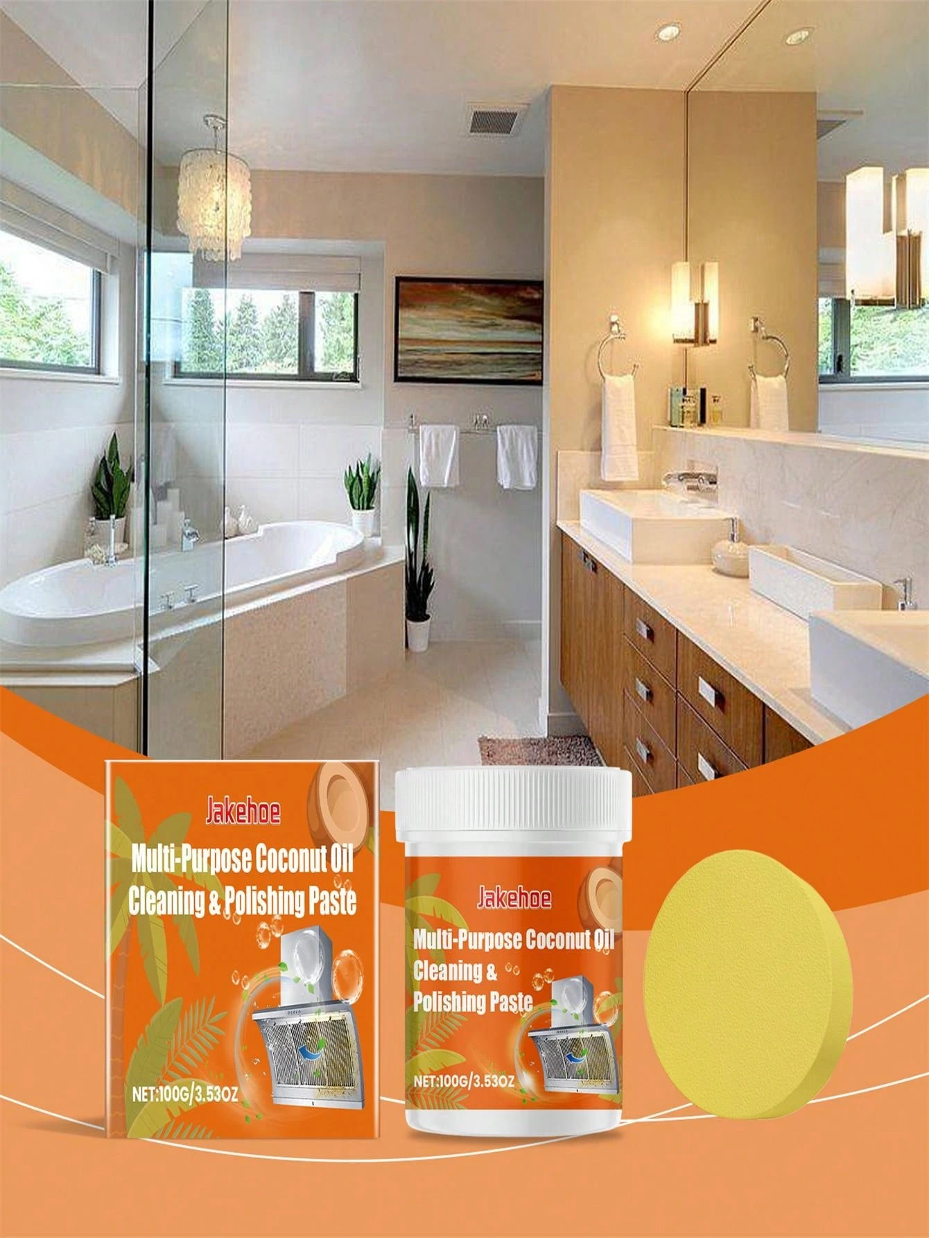 Pasta lucidante e detergente multifunzione, rimuove macchie e unto ...