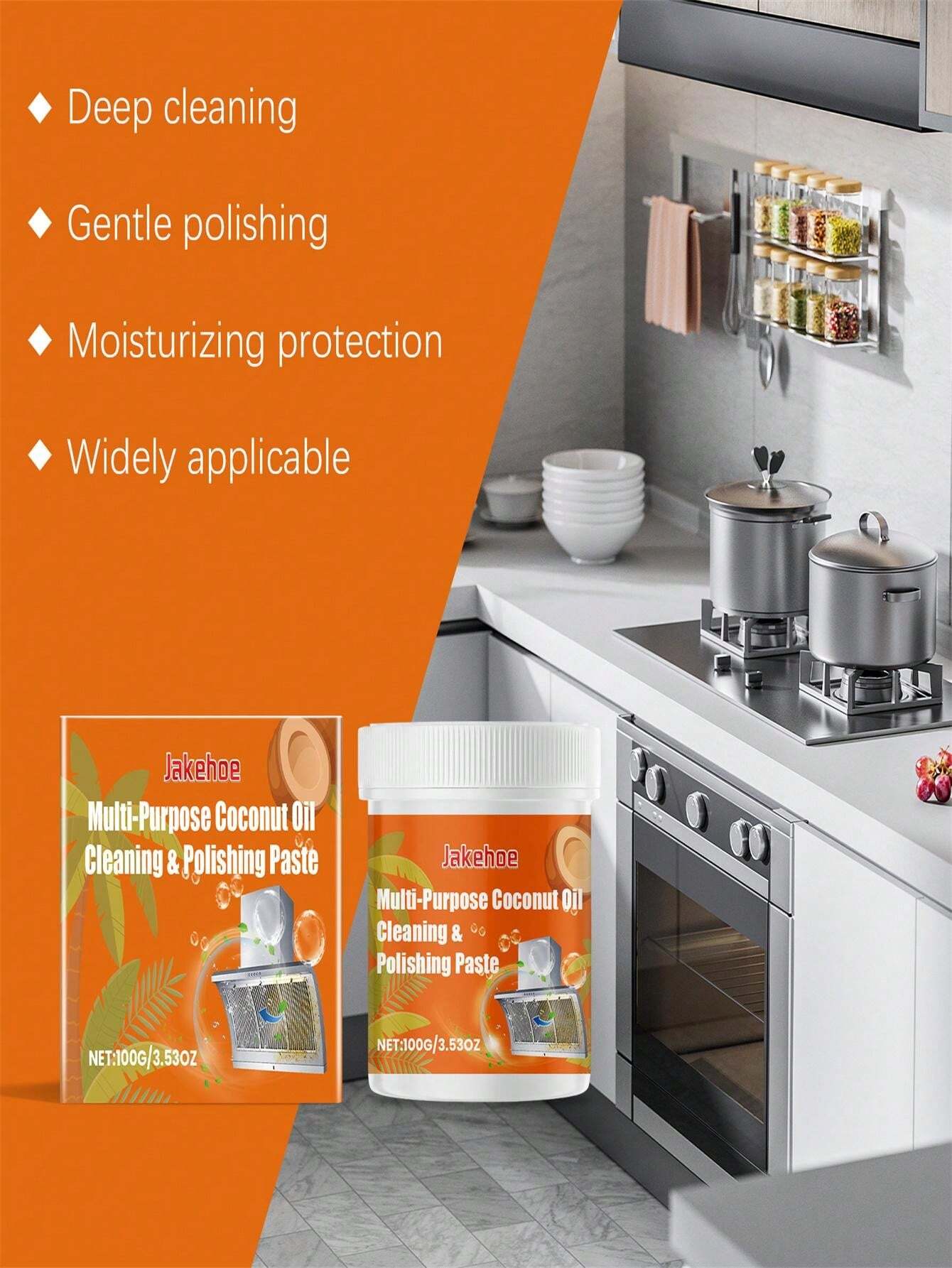 Pasta lucidante e detergente multifunzione, rimuove macchie e unto ...