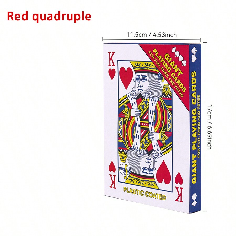 Oversized Game Prop Giant Playing Cards, Entertainment Playing Cards ...