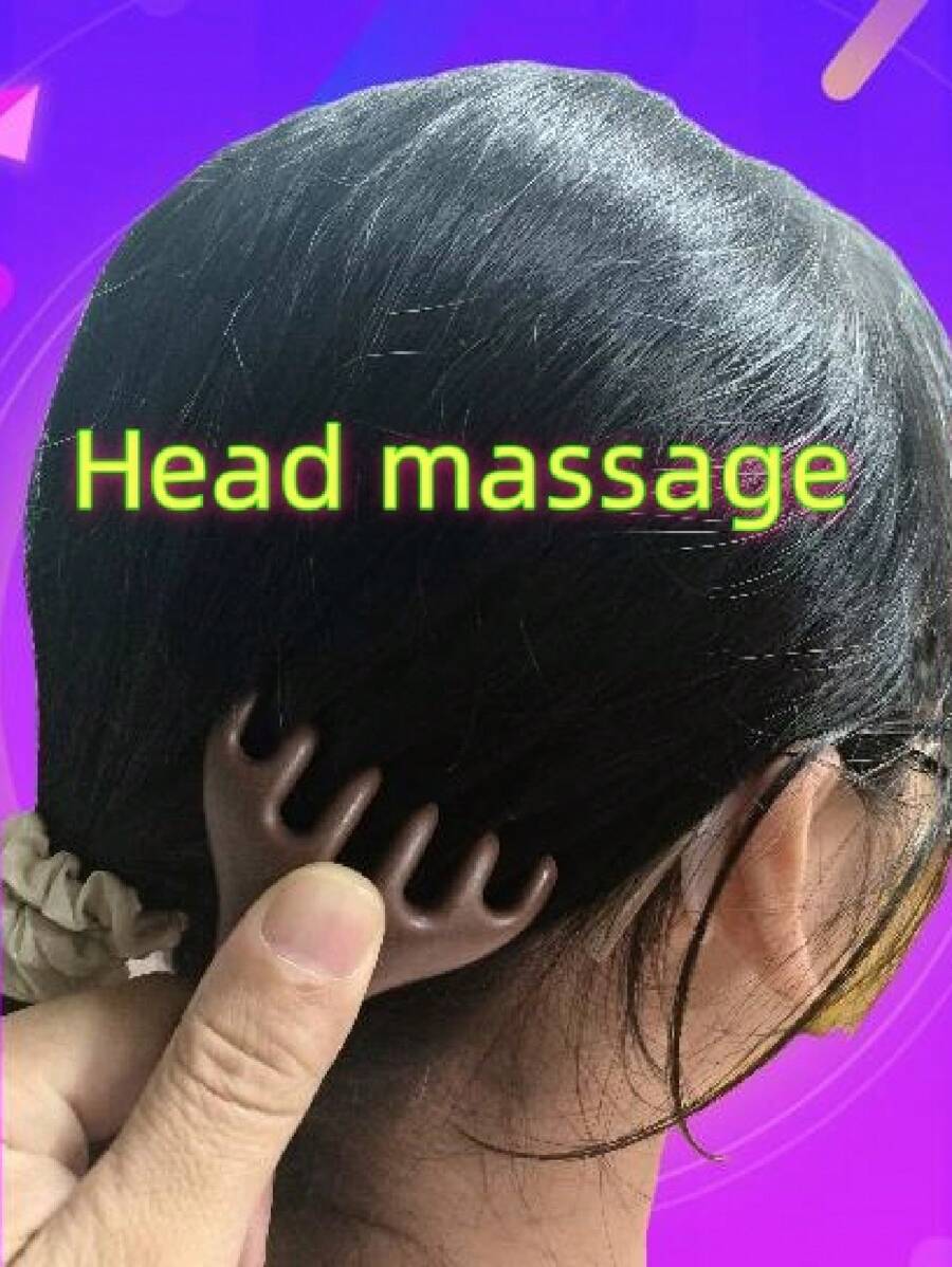6-Claw Acupoint Massage Comb, Natural Head Scalp Lymphatic Drainage ...