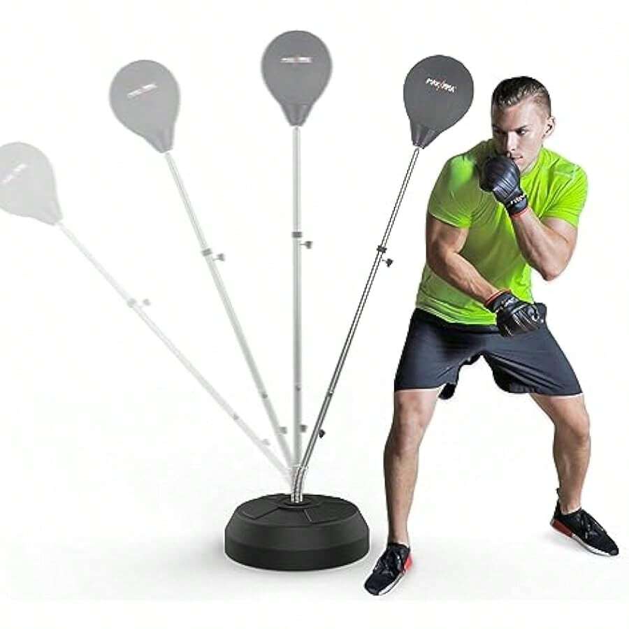 Speed-Adjustable Standing Reflex Bag Kit Punching Bag Boxing MMA ...