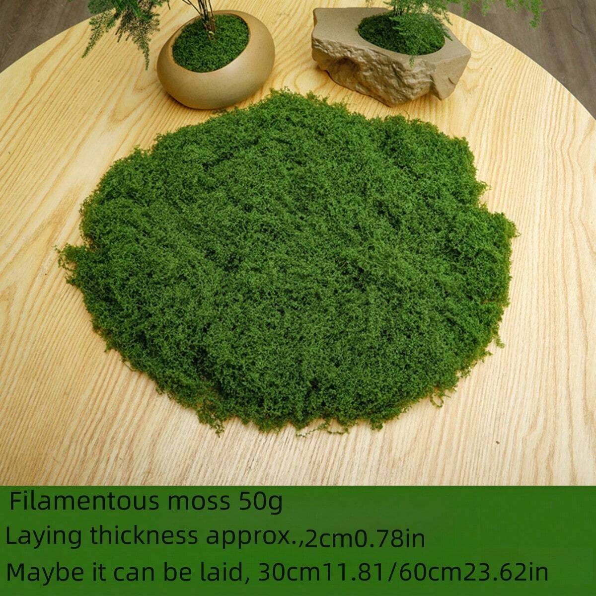 Artificial Moss - DIY Simulated Moss Lawn For Decor, Landscape, Potted ...