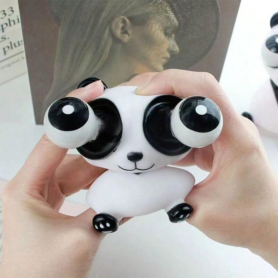Bulging Eye Squeeze Doll, Exploding Eye Panda Plush Doll, Stress Relief ...