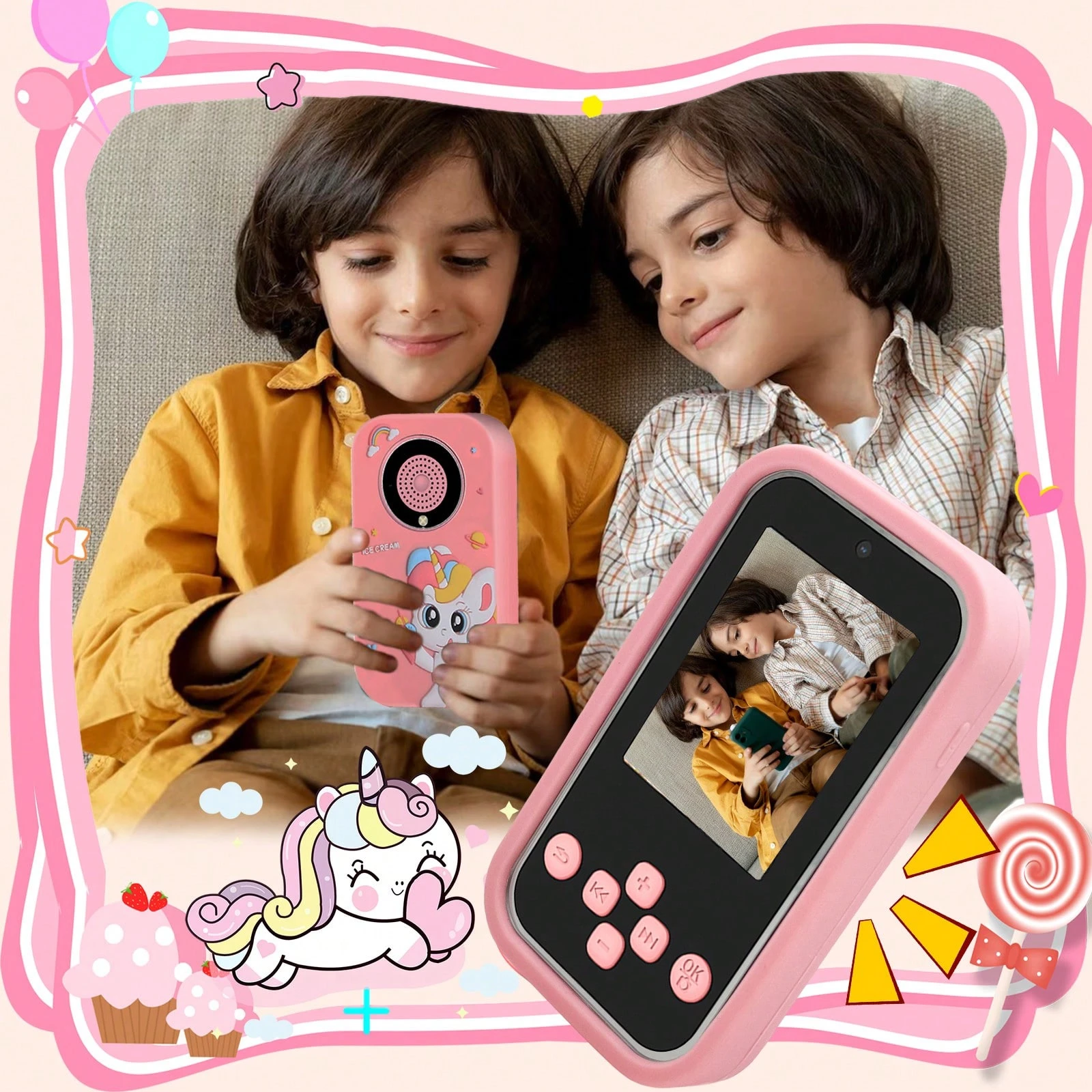 Kids Smart Phone Toys, Christmas Birthday Gifts For Girls Age 3-10 Kids ...