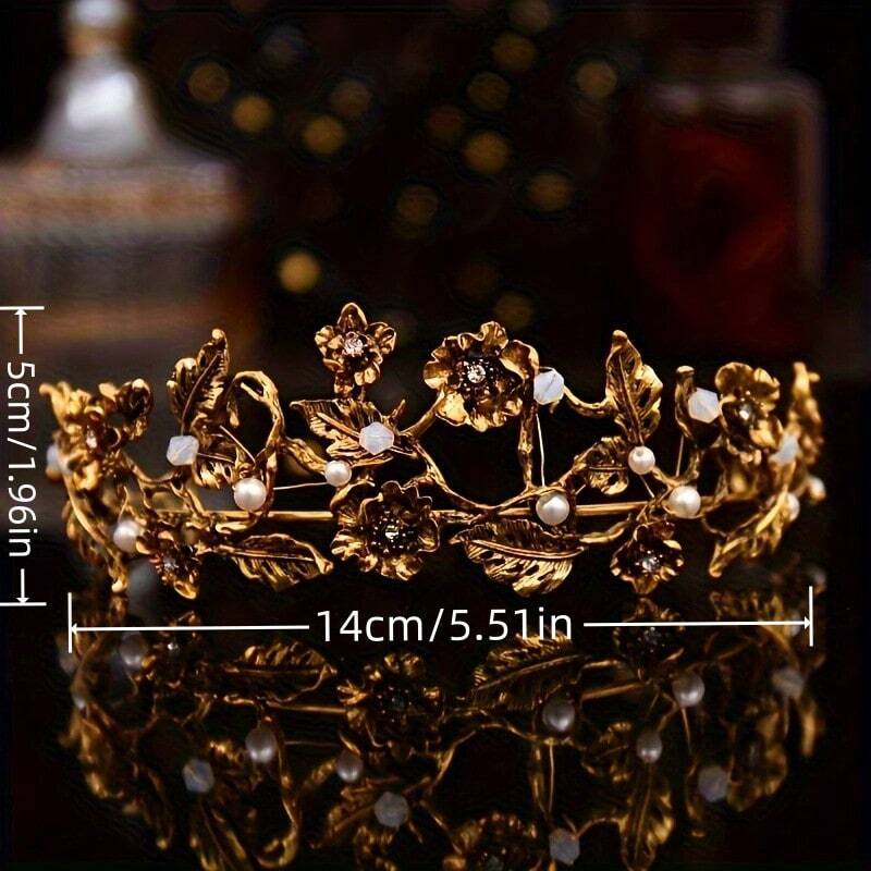 1PC Baroque Crystal Crown Tiara For Women Party Prom Diadem Headband ...