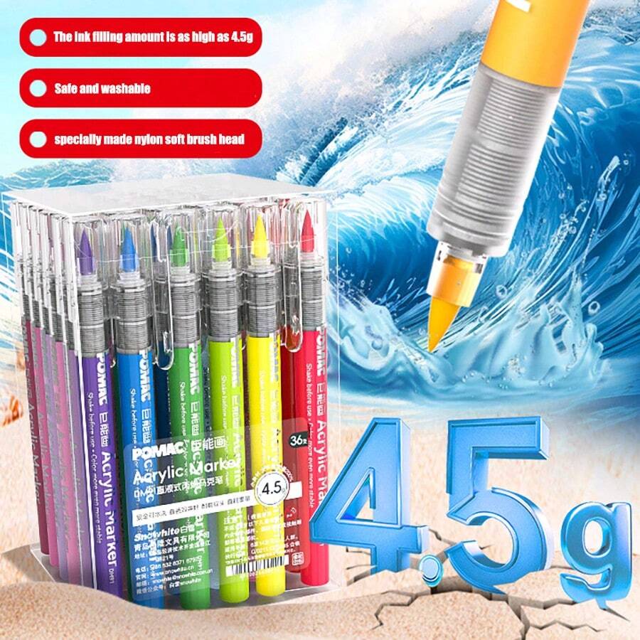 Direct Liquid Soft Tip Acrylic Markers Are And Water-Based, Allowing ...