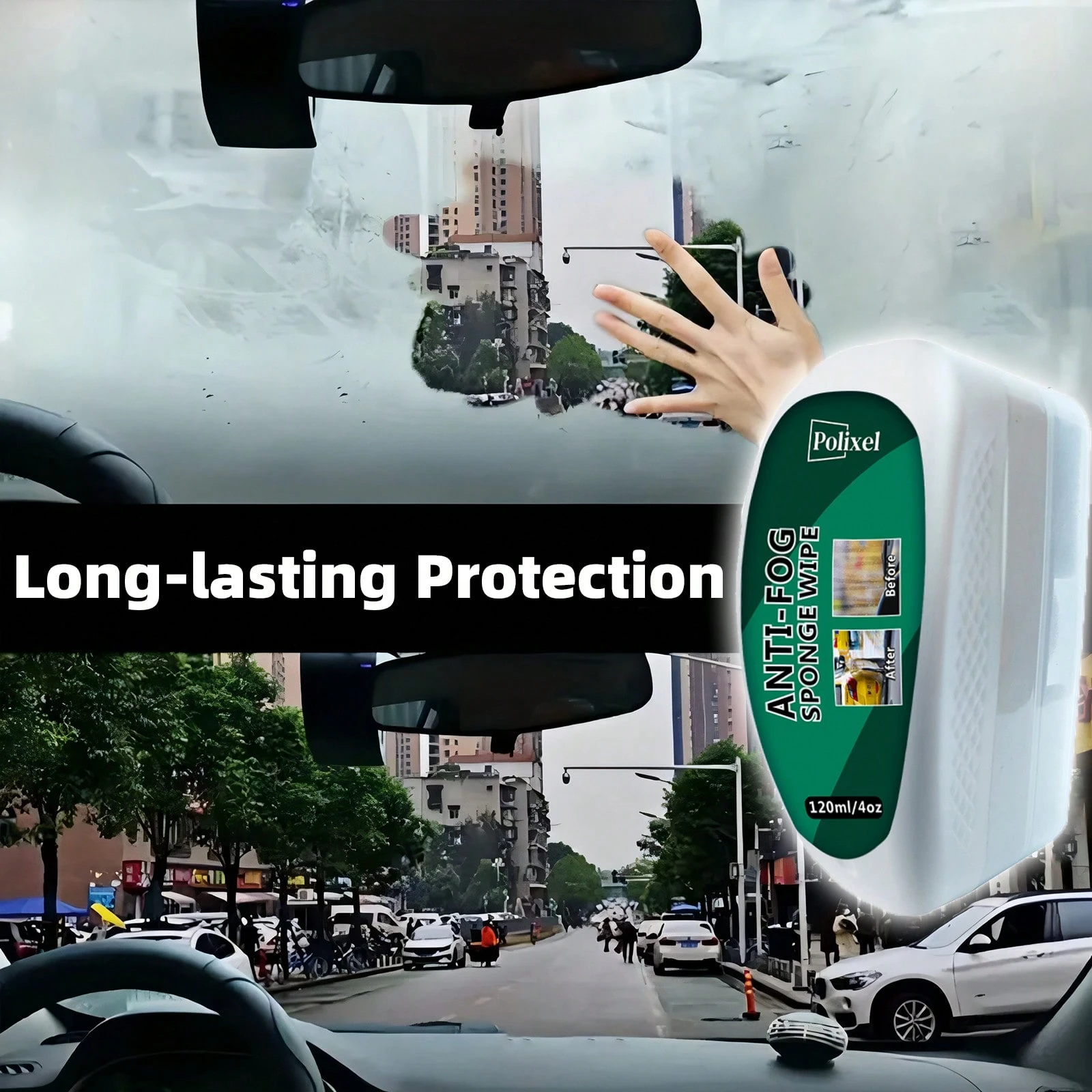 Anti-Fog Wiper For Car Windshields, Universal Model, Nano Film ...