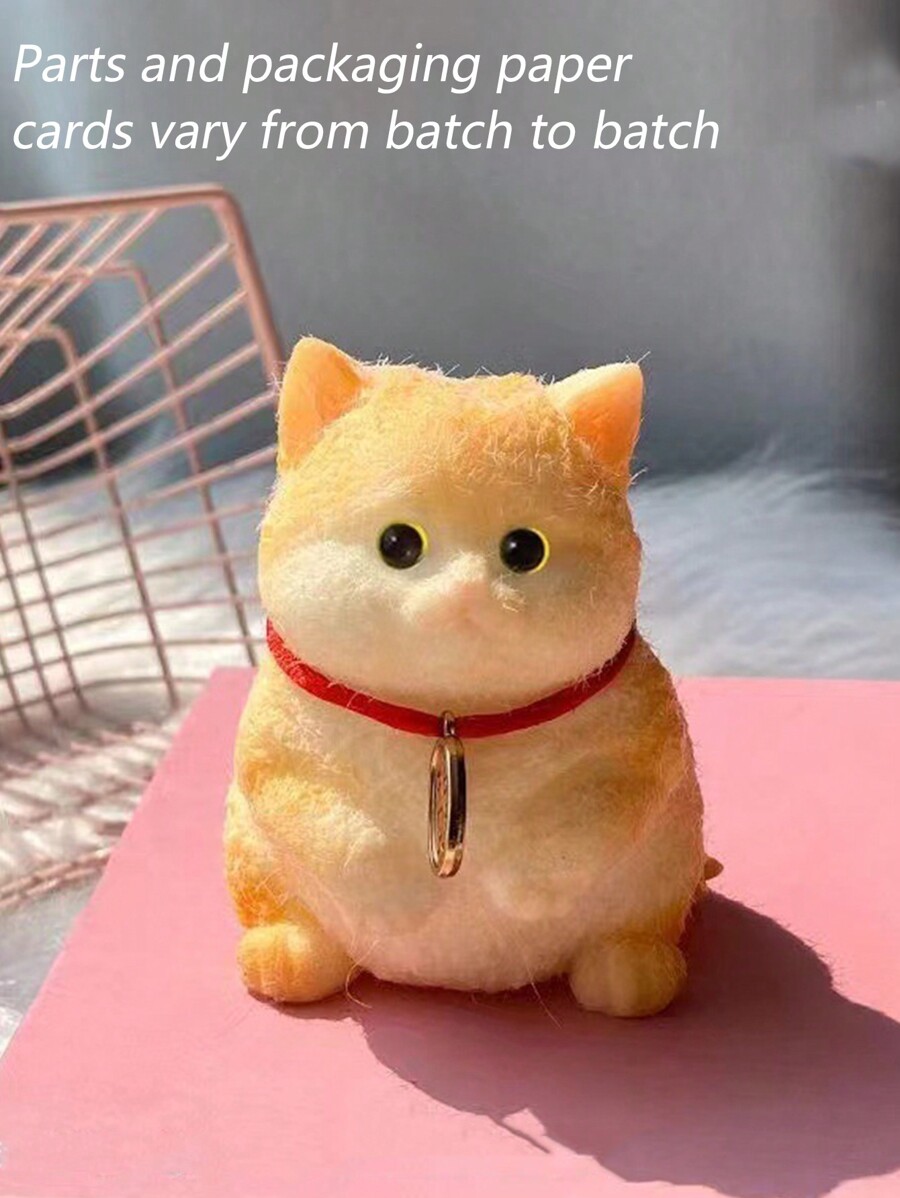 New Realistic Squishable Cat Plush Doll, Stress Relief Squishy Cat ...