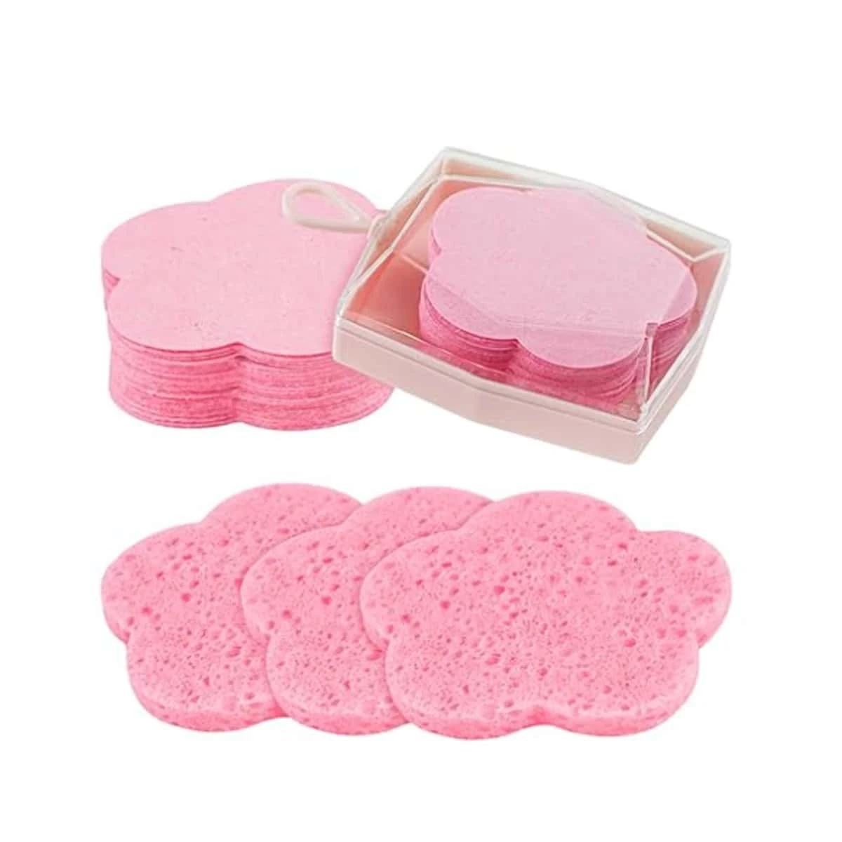 10 Sheets Of Compressed Wood Pulp Pads. Clean Fibers. Plum Blossom ...