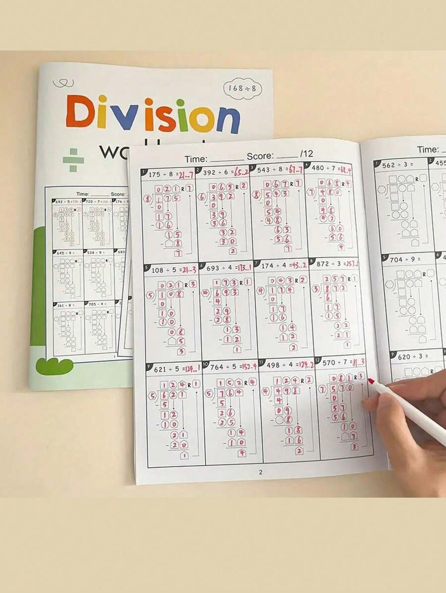 Multiplication Practice Workbook - Math Writing Aids, Two-Digit ...