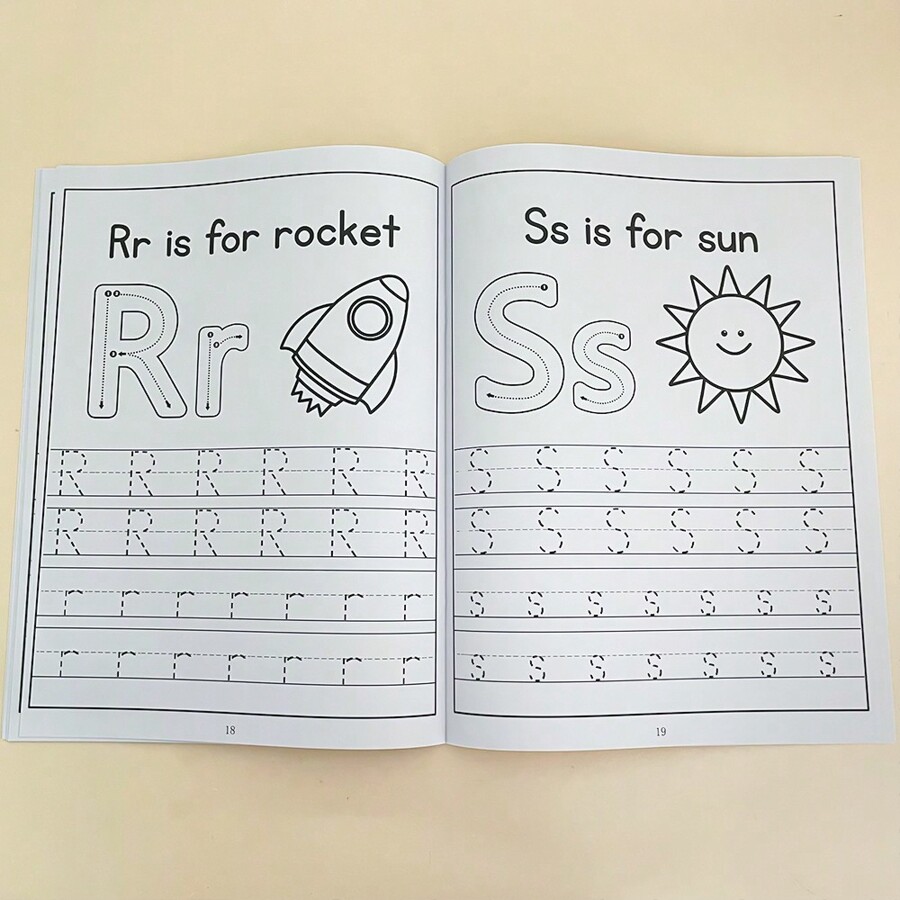 26 English Letters Tracing Workbook,28 Pages Of A-Z Alphabet Practice ...