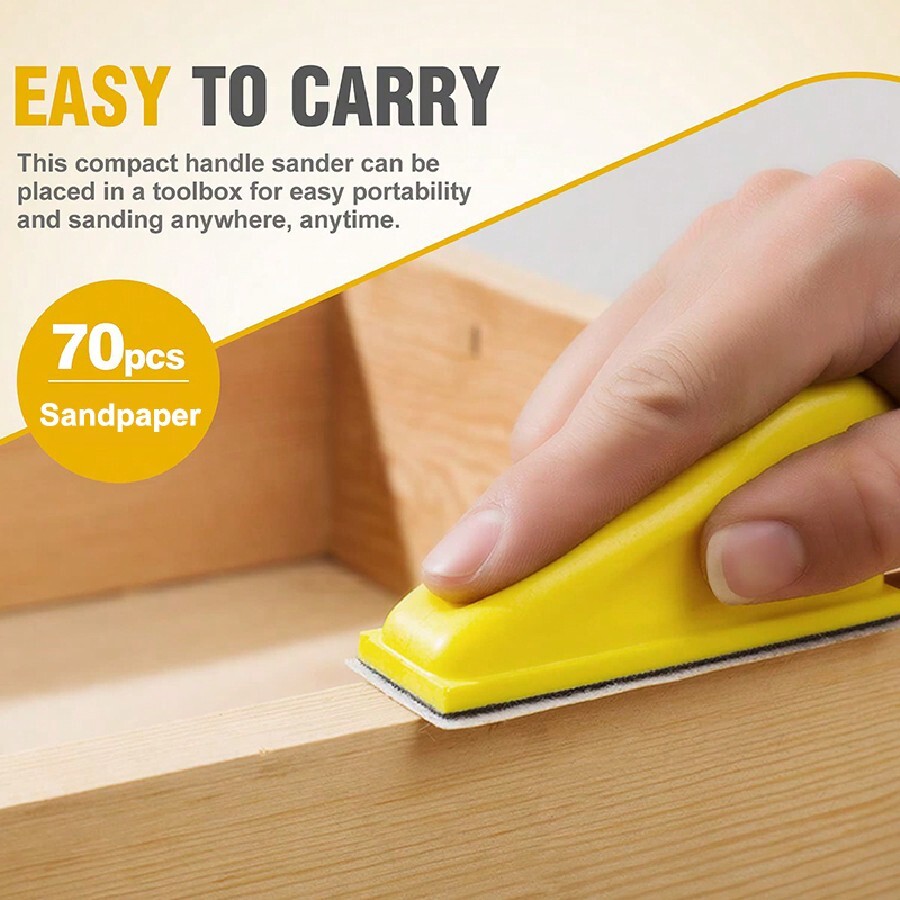 71pcs Mini Sanding Block Set, Suitable For Small Project Detail Sanding ...
